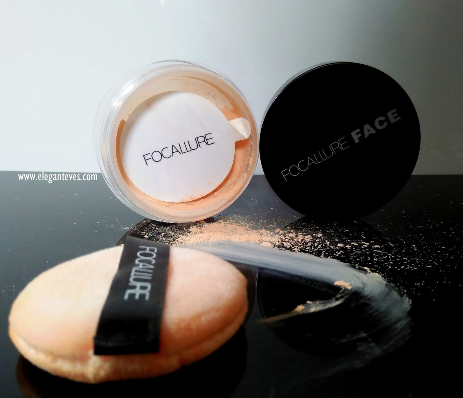 Focallure Loose Powder 02 Review, Swatches - Elegant Eves