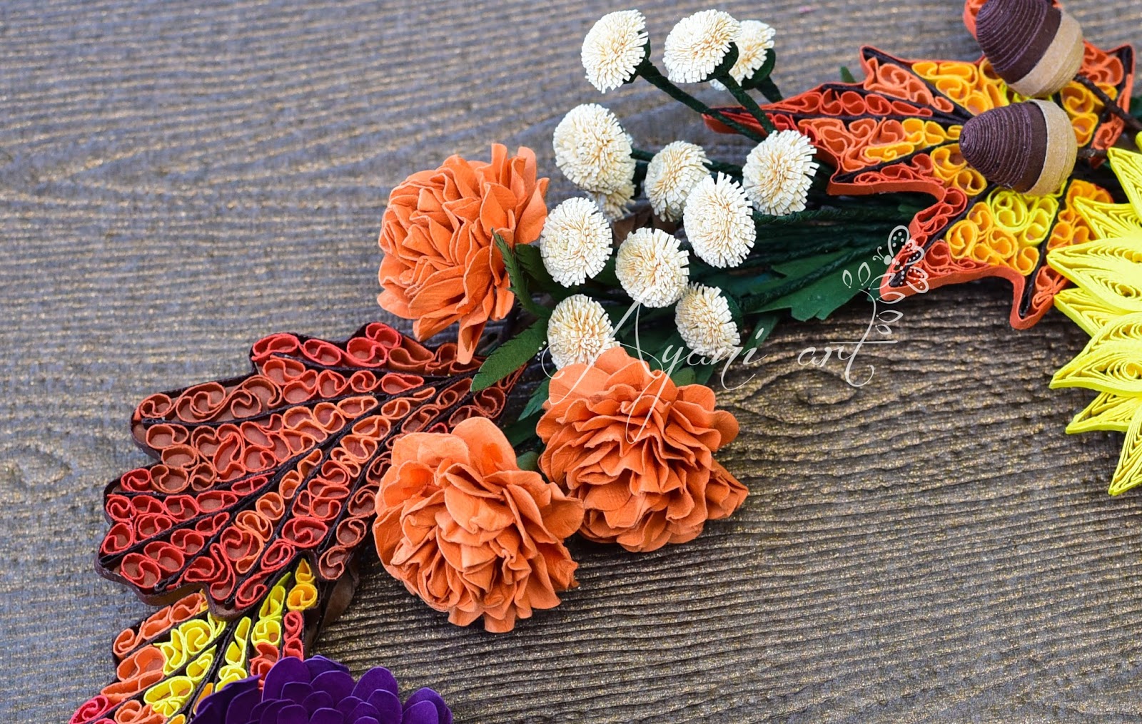 Ayani art: Quilling Fall Flowers