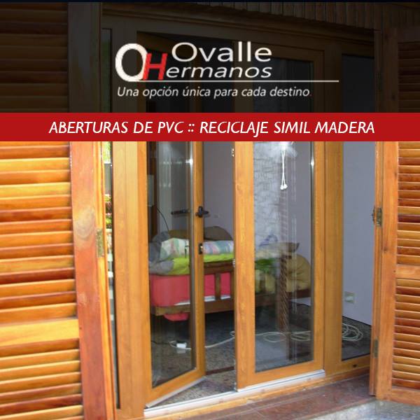 Aberturas de PVC, Ovalle Hnos.: ABERTURAS DE PVC, SIMIL MADERA, EN ...