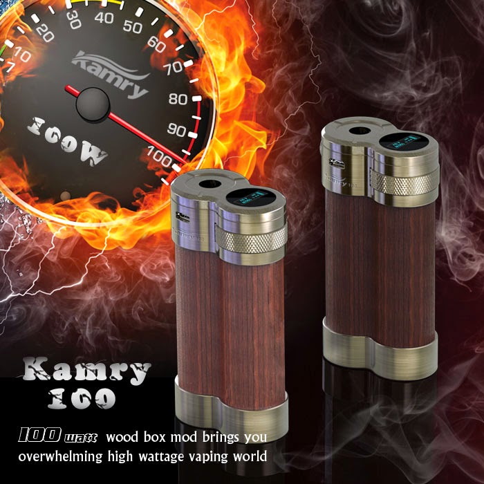 Electronic cigarette brands : kamry 100 watt wood box mod
