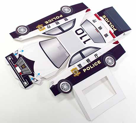 Japanese Patrol Car Papercraft | Paperized Crafts