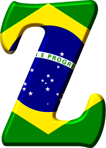 Alfabeto con la Bandera de Brasil. - Oh my Alfabetos!
