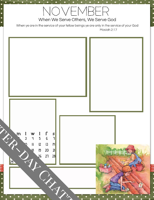 Latter-day Chatter: November Editable Newsletter