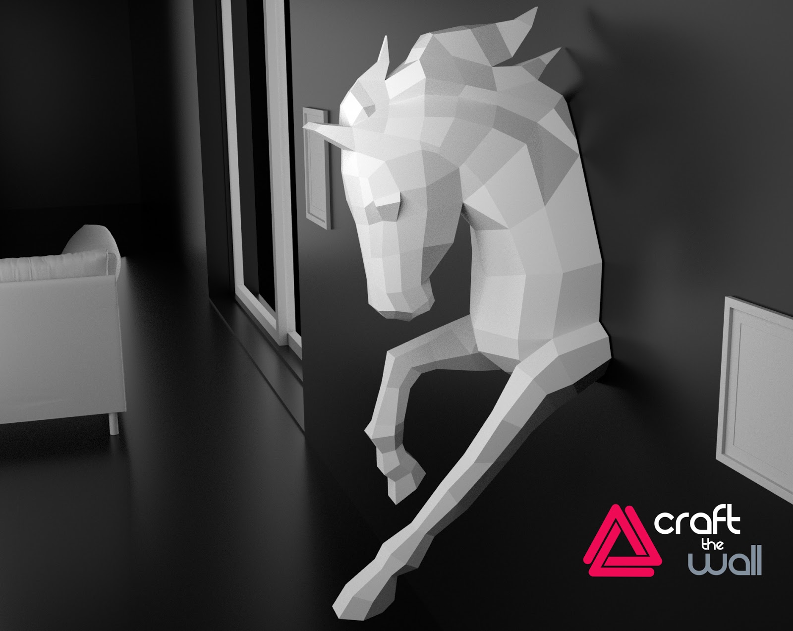 Papercraft Horse, my first Paper model template!