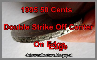 DOUBLE STRIKE OFF CENTER EDGE ERRORS ON RARE DATE | Error coins