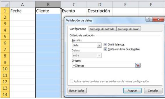 Expertos en Excel - Personal Consulting S.A.: Crear listas de datos ...
