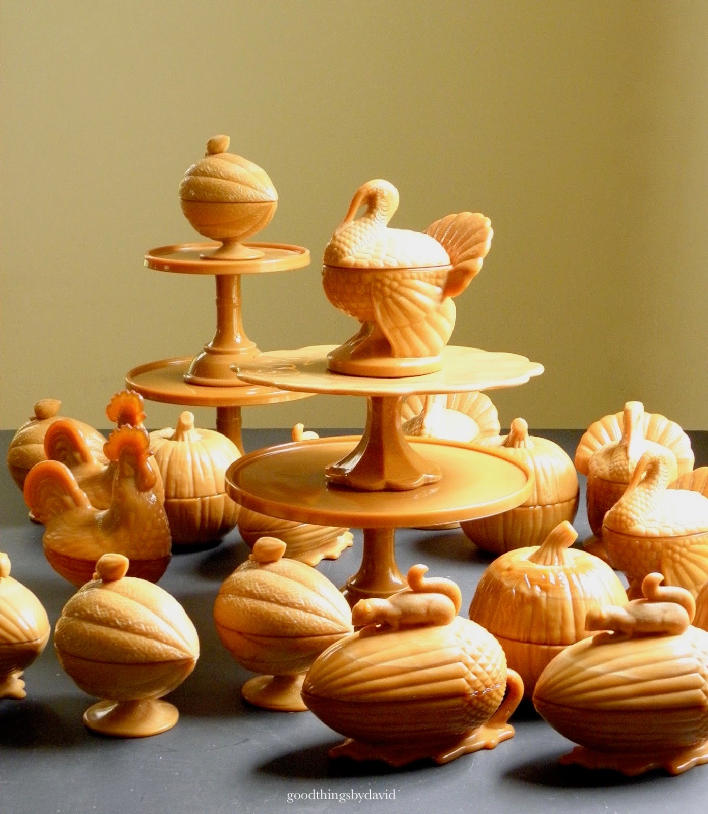 L.E. Smith Caramel Glass for Martha by Mail