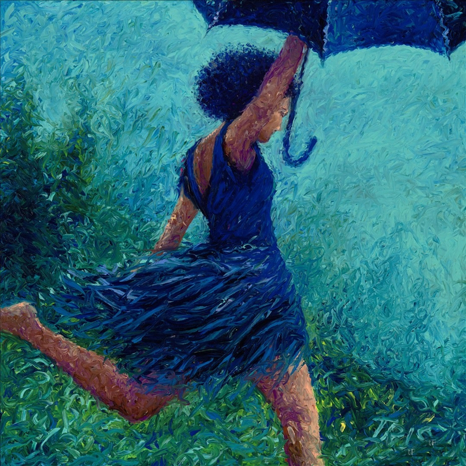 Painting with Fingers/Thumb/ Hands-"Iris Scott" An American Painter