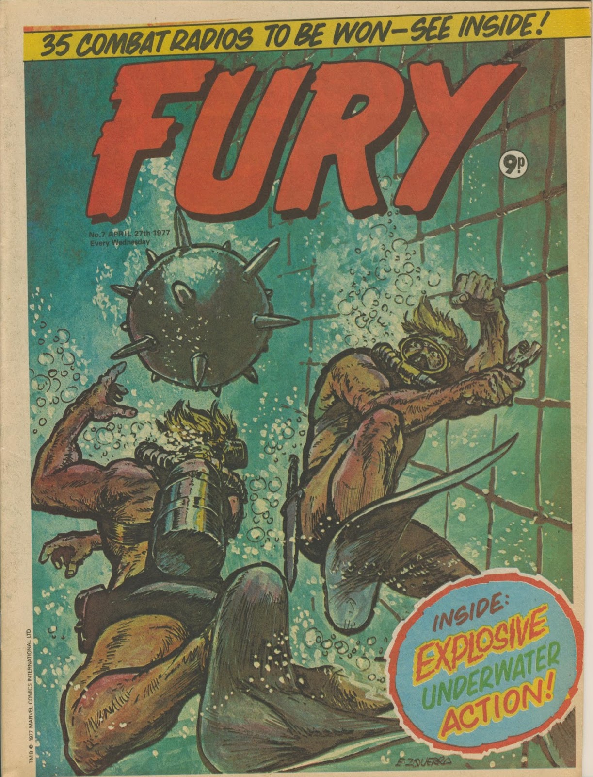 Boys Adventure Comics: Carlos Ezquerra cover gallery - Fury comic, part 2