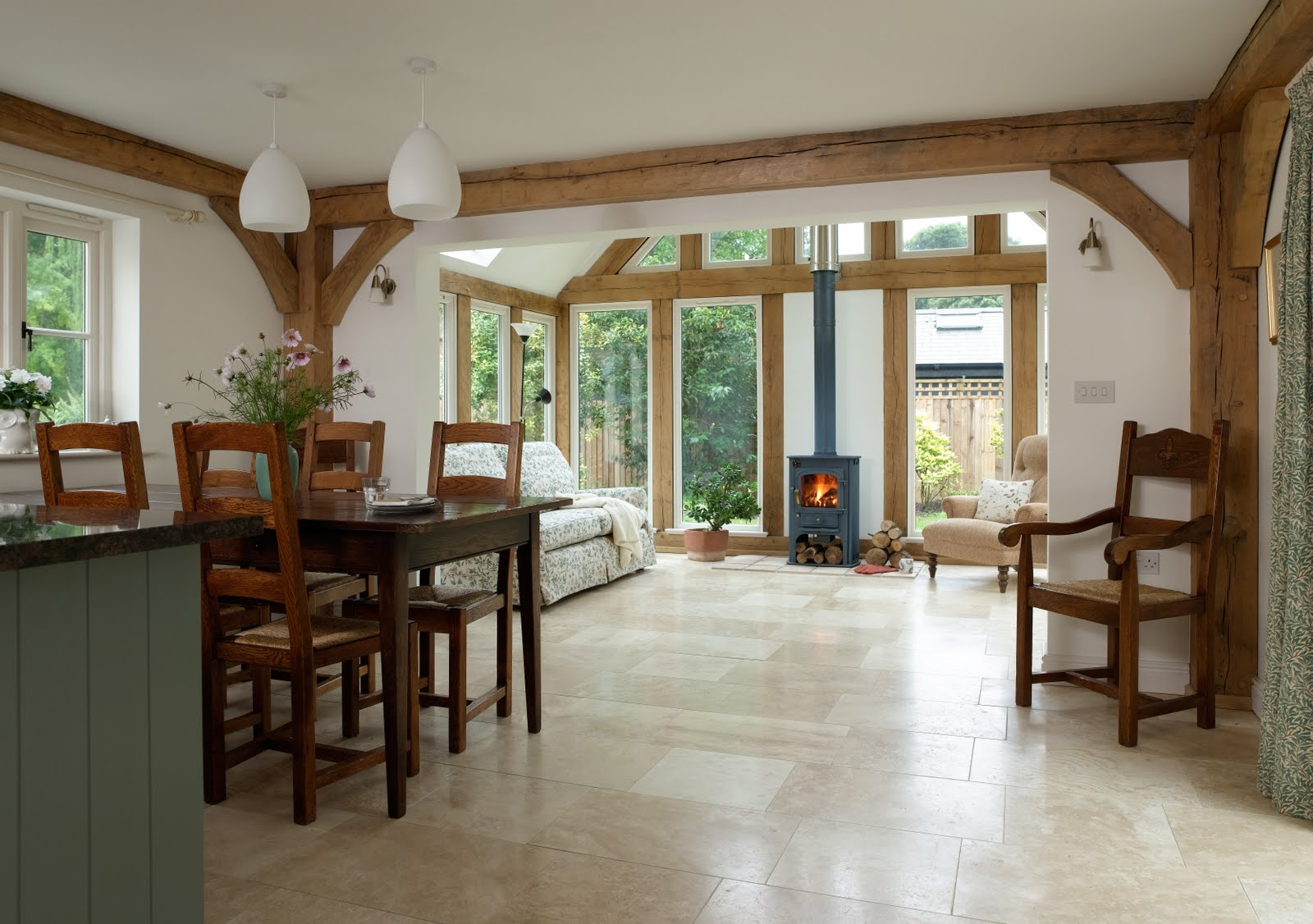 from little acorns.........: oak frame garden room or oak framed sunroom?