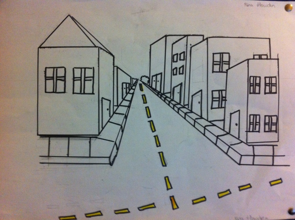 John Scottus School Blog: Fifth & Sixth Class Girls Perspective Drawings