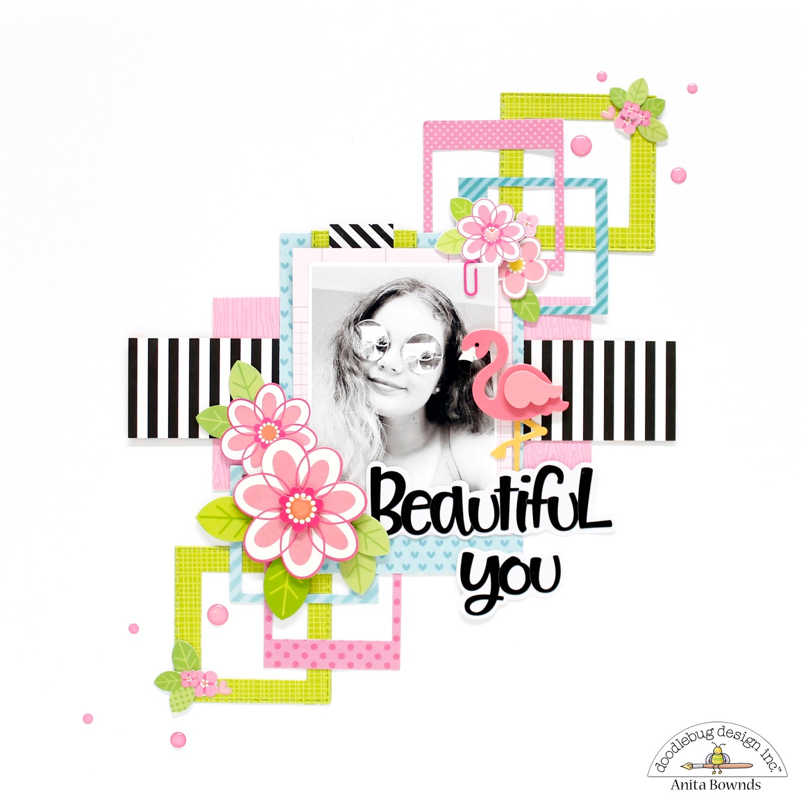 Doodlebug Design Inc Blog: Abigail Font Stickers | Beautiful You Layout ...
