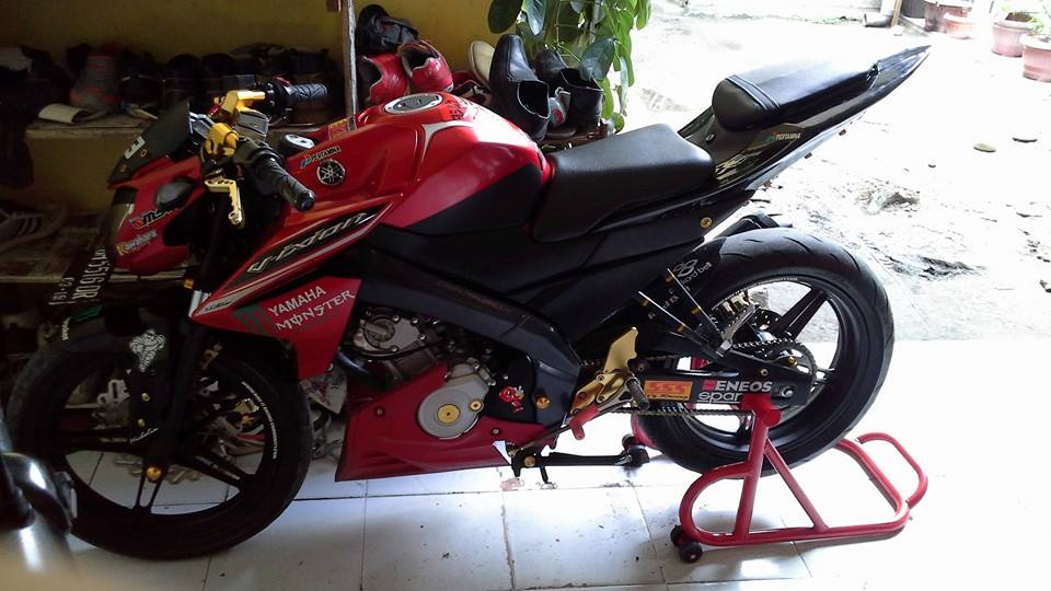 Gambar modifikasi new vixion advance full fairing lightning velg jari ...