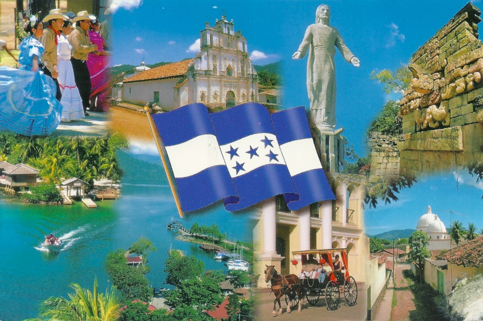 My Favorite Views: Honduras - Multiview with Flag