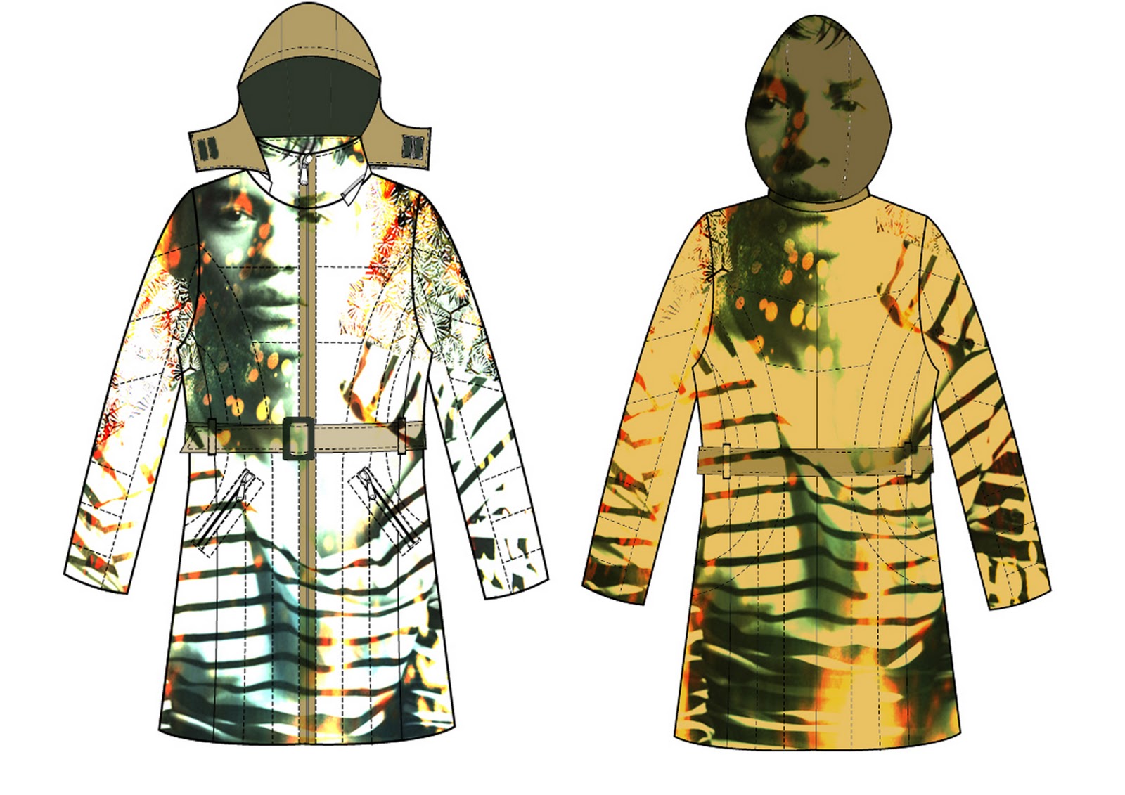 Bernasign: Digital print ideas put on jacket templates