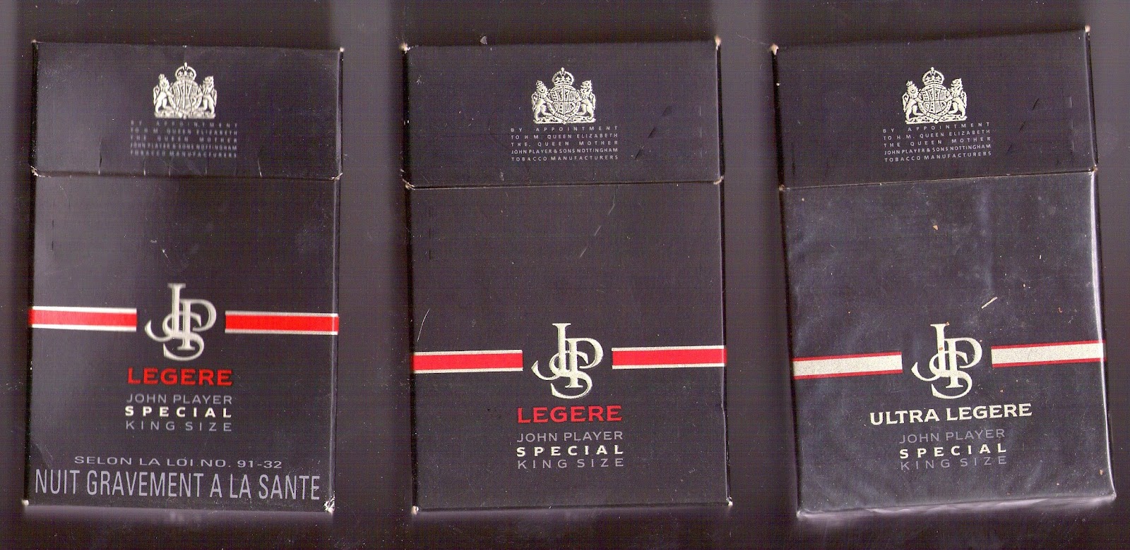 Ma Collection de paquets de cigarettes: JOHN PLAYER