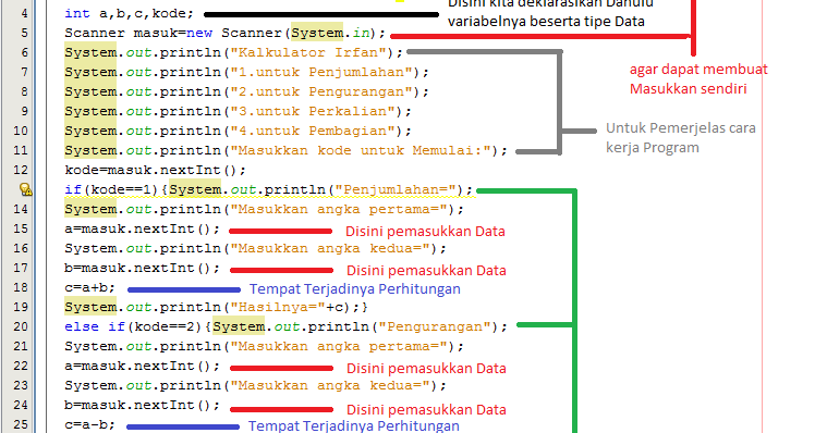 Cara Membuat Program kalkulator (CMD) ~ JAVA IRFAN Cara Membuat Program kalkulator (CMD) ~ JAVA IRFAN