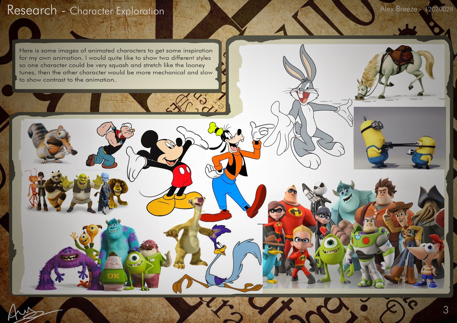 Alex Breeze Animation: Research - Character Exploration