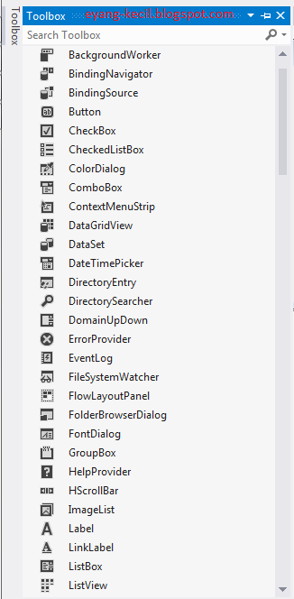 Fungsi Tool Visual Basic VB.net ~ Eyang Kecil