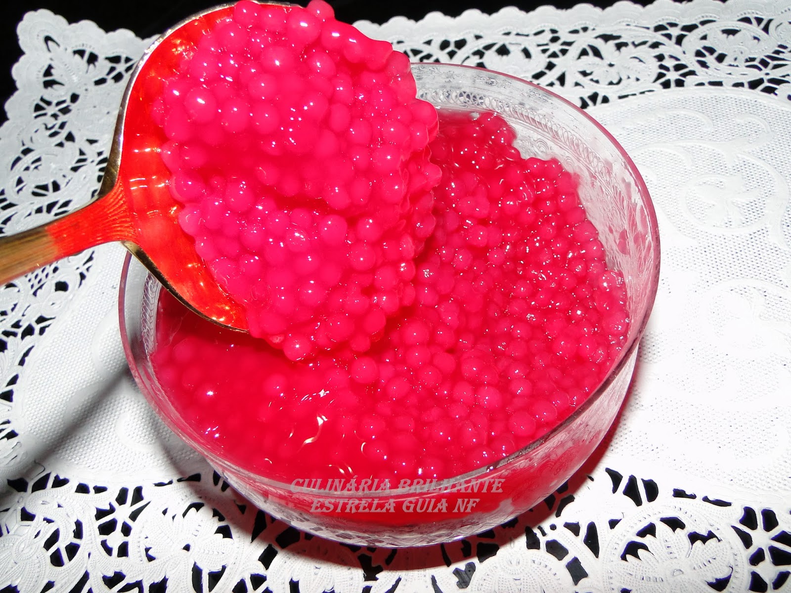 CULINÁRIA BRILHANTE DE NANCY- ESTRELA GUIA NF: Sagu