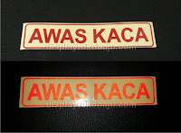 Awas Kaca Stiker ~ GRACE FASHION MANEKIN