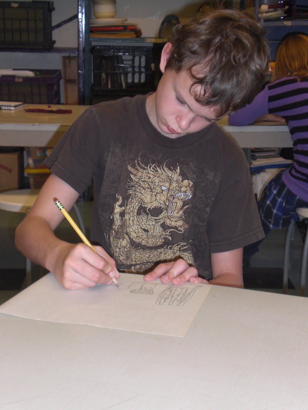 Parker Art: Middle School Continuous Line Drawings