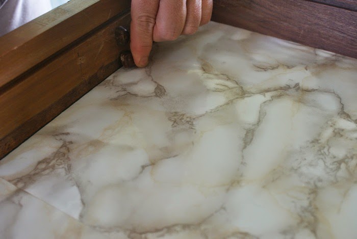 DIY MARBLE ANTIQUE WOODEN DISPLAY CABINET - Francine's Place Blog
