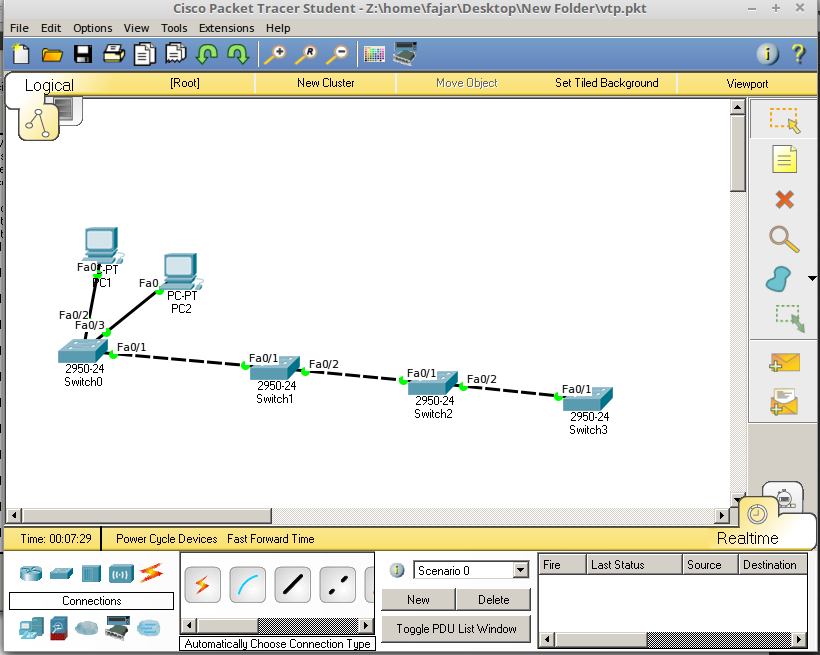 Spanning Tree Portfast di Packet Tracer