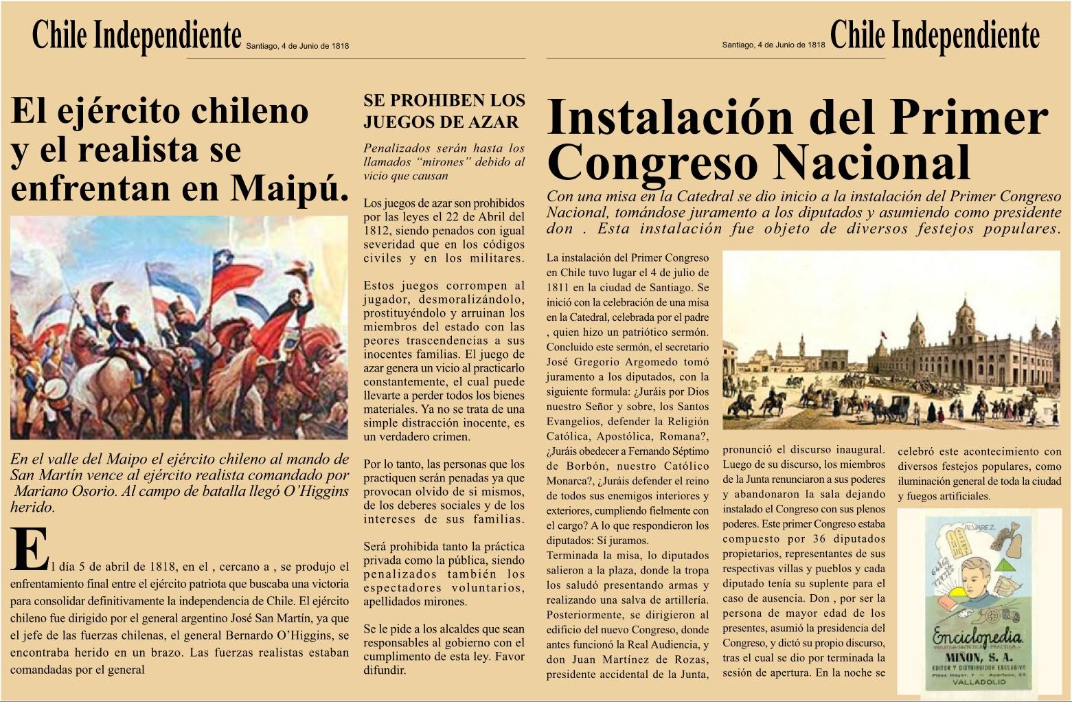 .: Chile Independiente 1818