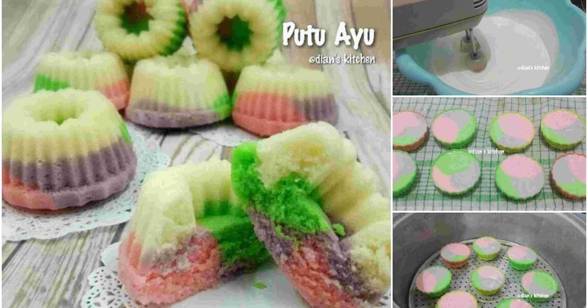 Resep Membuat Putu Ayu Pelangi Enak dan Empuk Super Praktis | Resep ...