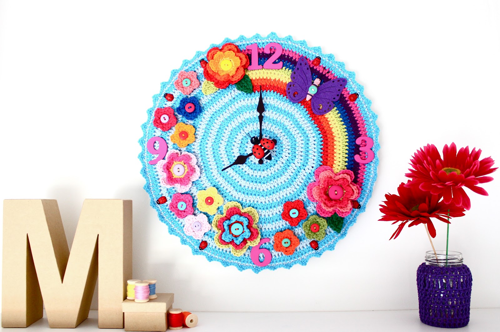 Free Patten: Crochet Clock Pattern | Free Amigurumi And Crochet Patterns