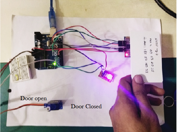 Smart Home Door lock system project.