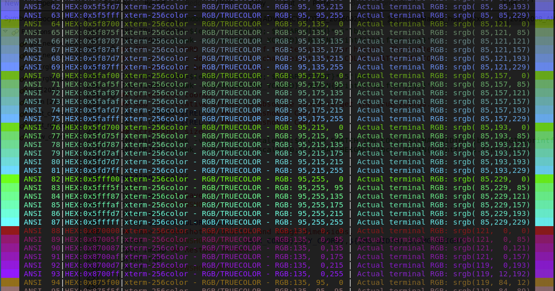 Shell Scripts And One Liners Terminal Color Analyzer Prints True RGB shell-scripts-and-one-liners-terminal-color-analyzer-prints-true-rgb
