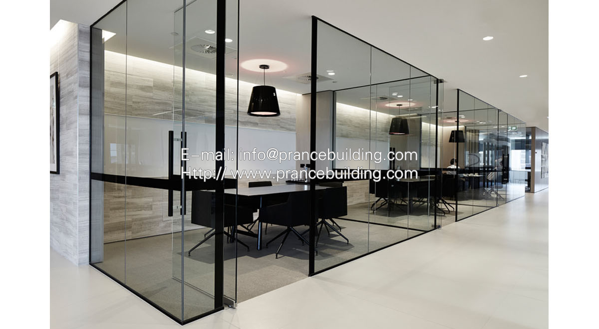 glass partition: acoustic Single Glass Partition,Office Building ...