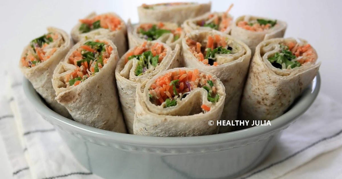 WRAPS AUX CRUDITÉS ET HOUMOUS #VEGAN - Healthy Julia