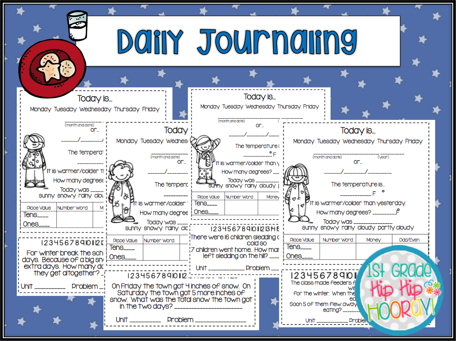 1st Grade Hip Hip Hooray!: December Calendar...Daily Interactive Activities
