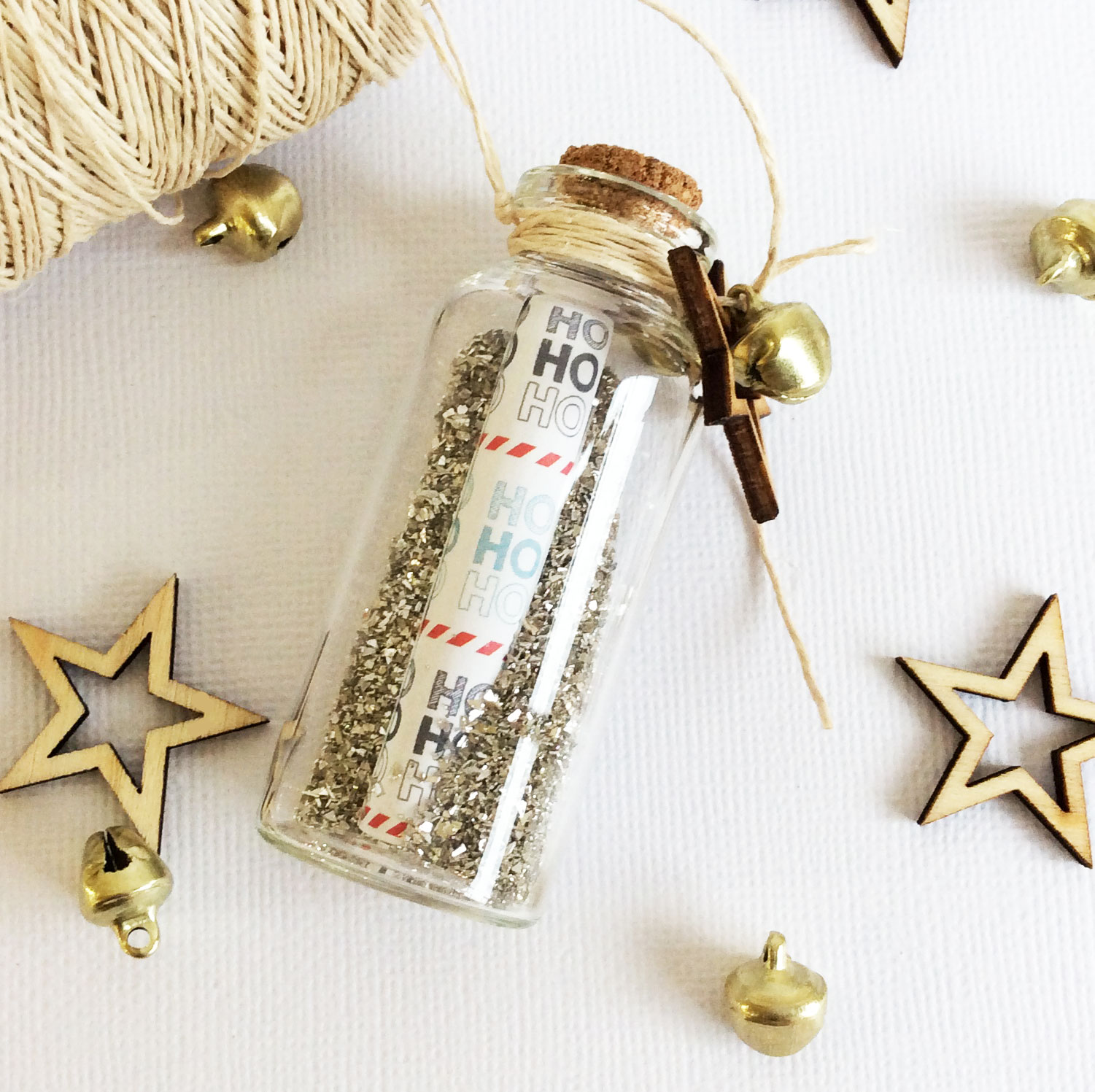 Card-Blanc by Kathy Martin: Message from Santa in a Bottle