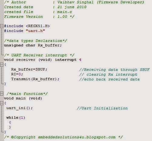 Rs232 Interrupt C Program - multiprogramdisney