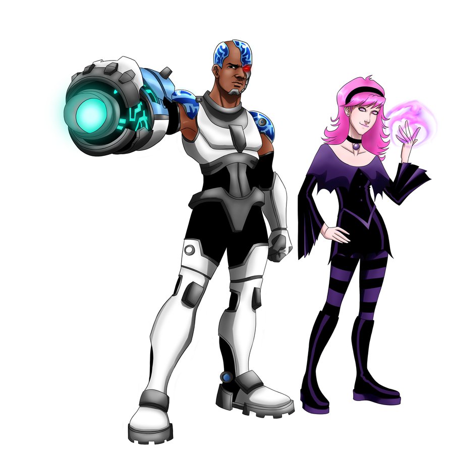 Parejascity love: cyborg jinxy pareja de los jovenes titanes cyjinx