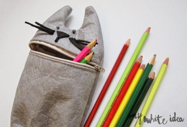 CAT PENCIL CASE DIY (Republished) | MY WHITE IDEA DIY