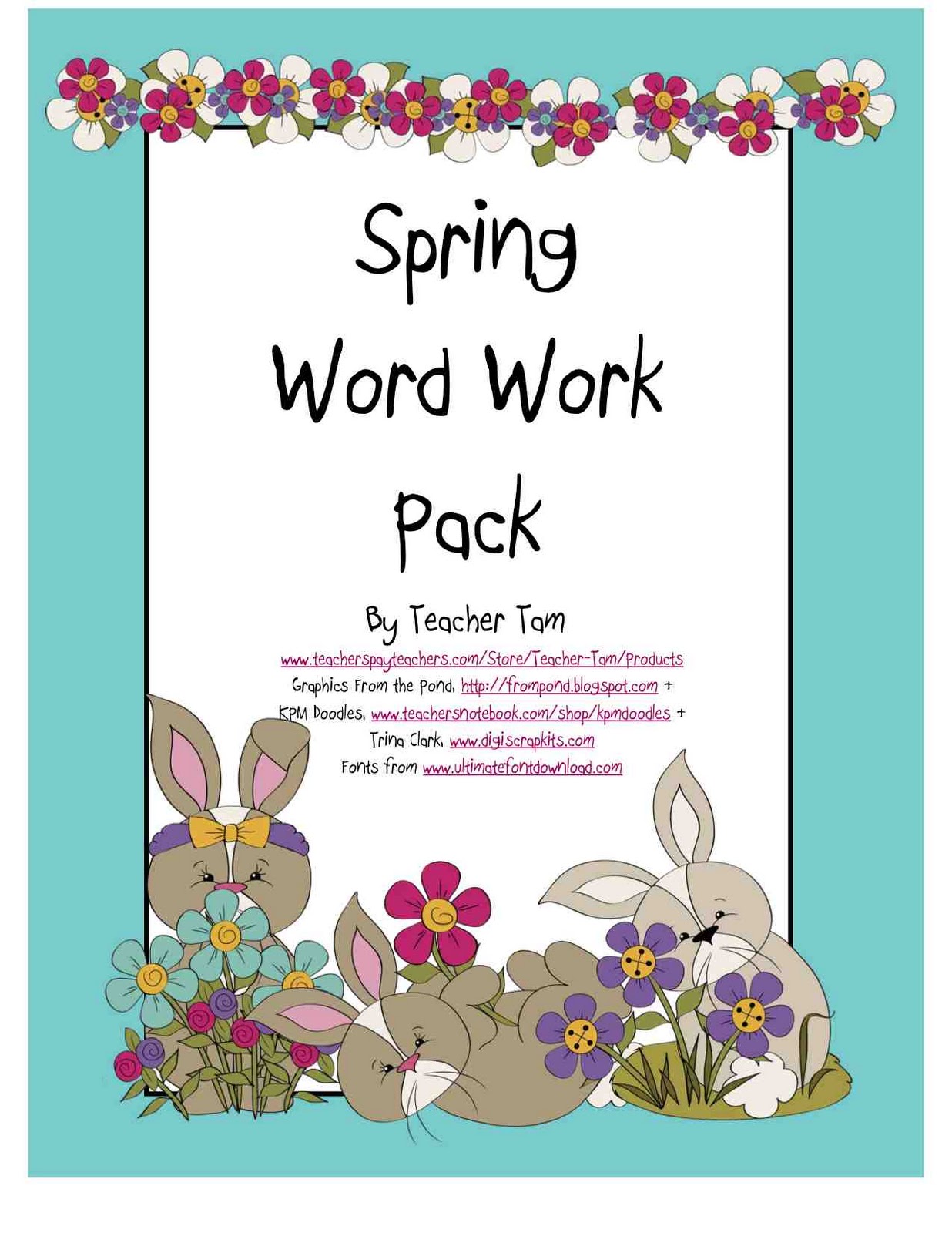 Teacher Tam's Educational Adventures: My "Spring Word Work Pack" and a ...