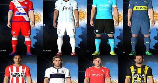 pes-modif: PES 2017 Kits Pack Argentina 17-18 by Gonzalo_ciruja