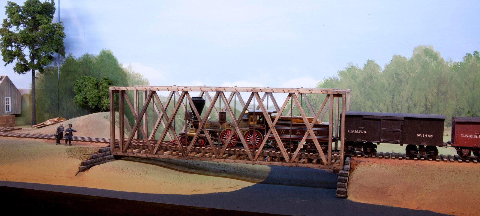 USMRR Aquia Line and other Model Railroad Adventures: Truss Bridge Complete