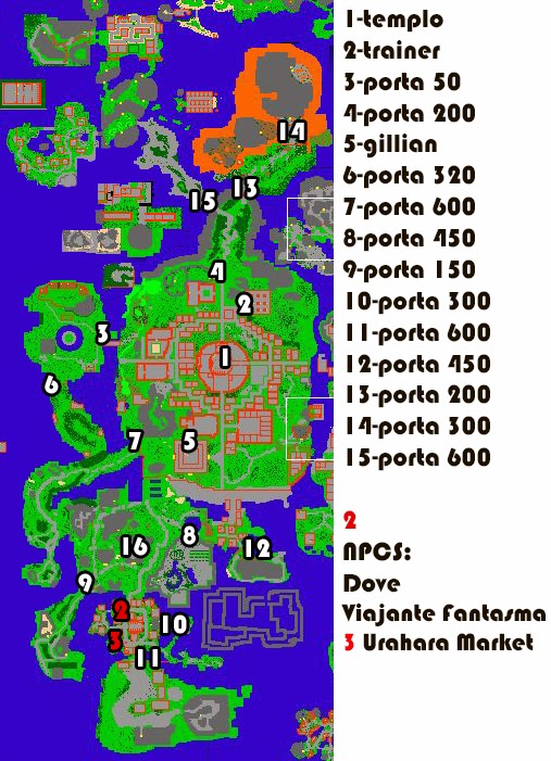 Mapa Seireitei - Bleach Shinigami Chronicles: Mapa Seireitei