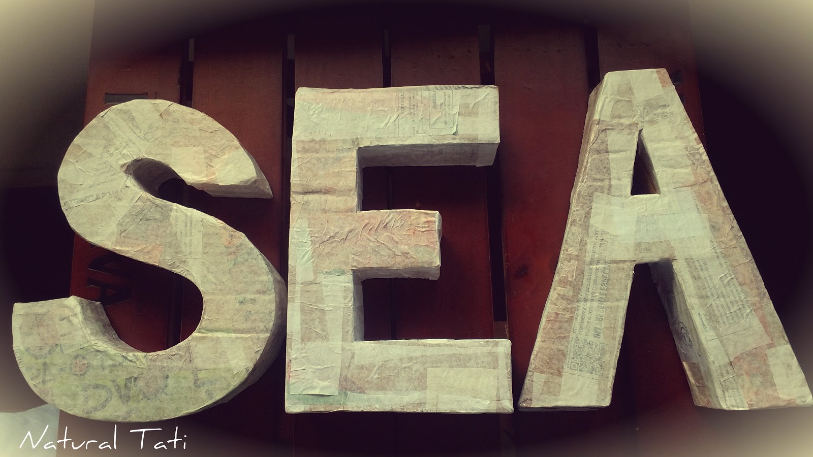 Natural Tati: Letra 3D para decoração DIY