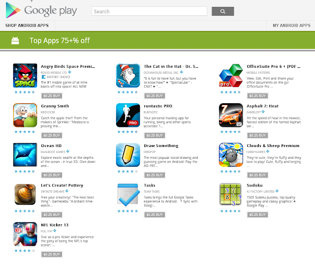 Android Celebration 25 Billion Giveaway 25 Cents for Android fans!