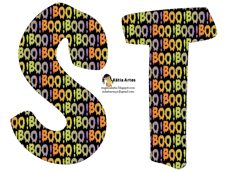 Alfabeto Boo en colores. - Oh my Alfabetos!