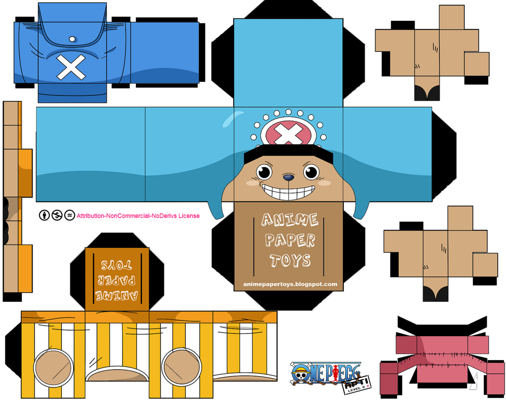 Adel's Book: Cube Paper Craft Anime One Piece