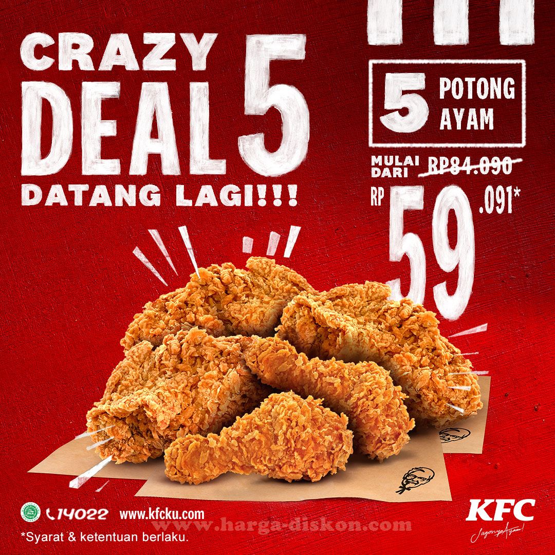 Promo KFC Terbaru CRAZY DEAL!⁠