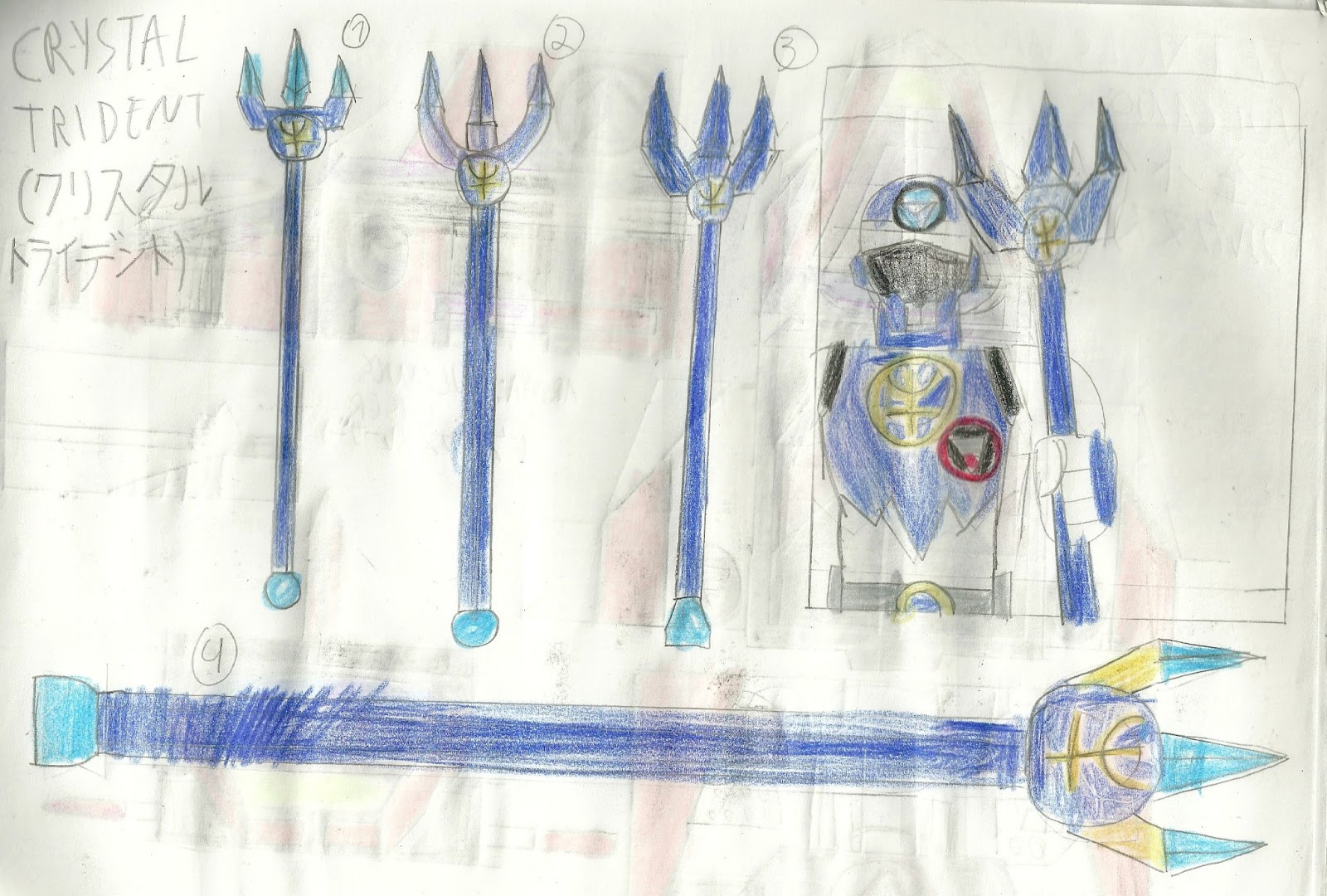 🎨 ️Yugo Universe (Yugoverso): Crystal trident